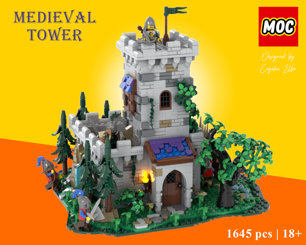 LEGO MOC-228153 Medieval Tower by Cegeha Elbe | Rebrickable - Build ...