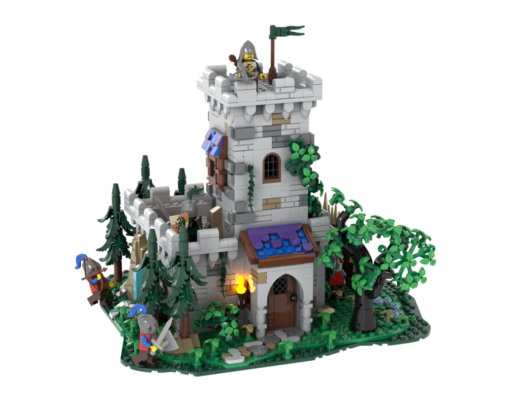 LEGO MOC Medieval Tower by Cegeha Elbe | Rebrickable - Build with LEGO