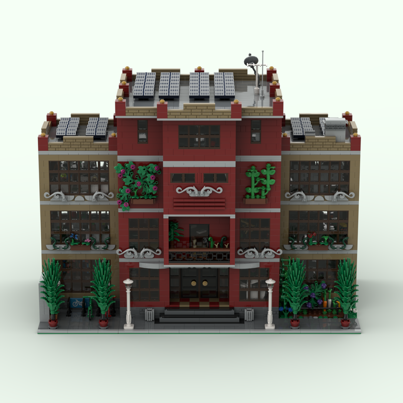 LEGO MOC-228158 Modular School by ForeverBrick | Rebrickable - Build ...