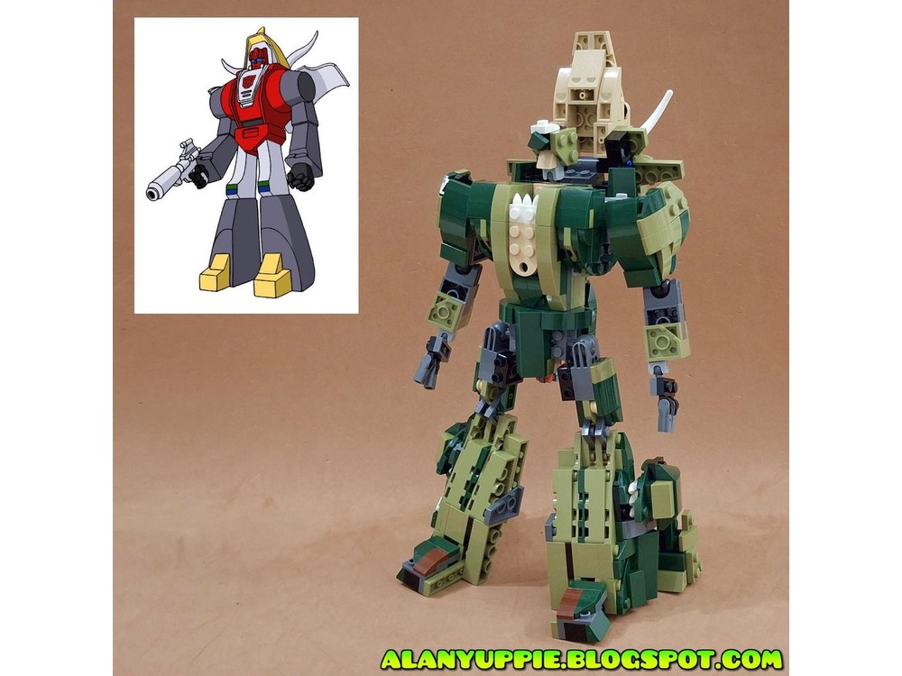 LEGO MOC Dinobot Slag / Transformer Dinosaur Triceratops using set ...
