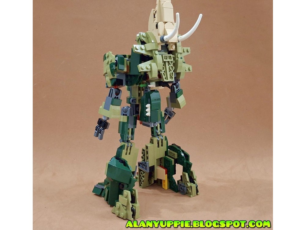 LEGO MOC Dinobot Slag / Transformer Dinosaur Triceratops using set ...