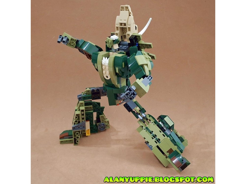 LEGO MOC Dinobot Slag / Transformer Dinosaur Triceratops using set ...
