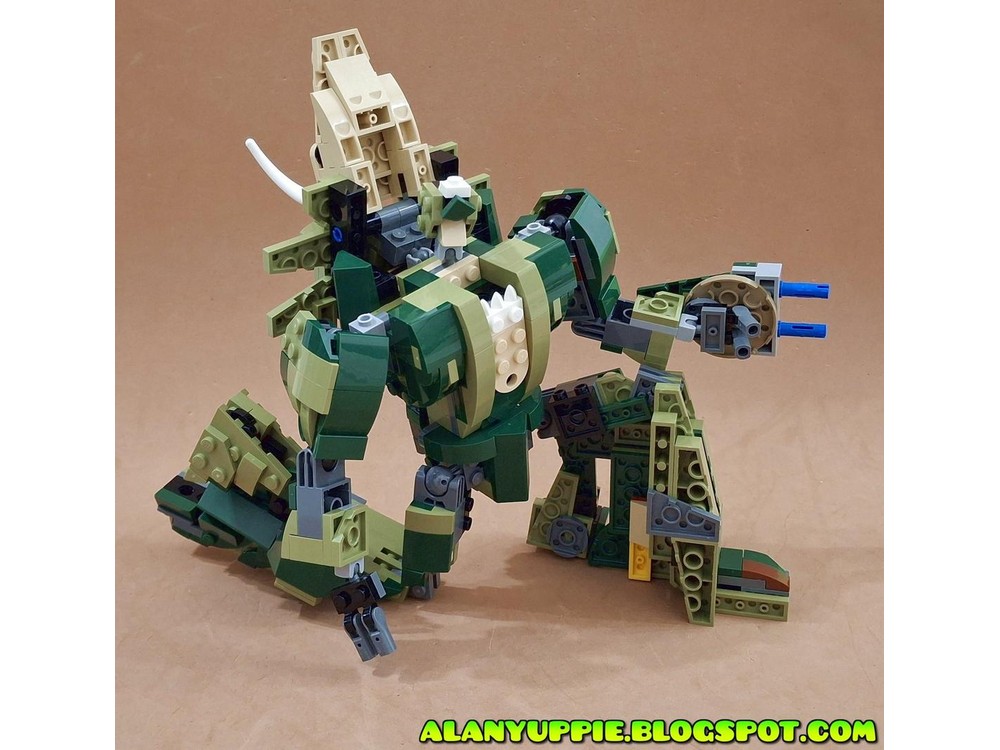 LEGO MOC Dinobot Slag / Transformer Dinosaur Triceratops using set ...
