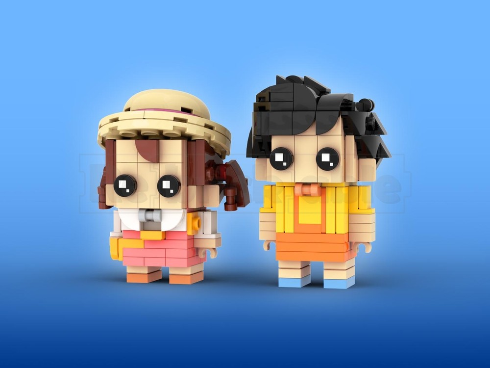 LEGO MOC-228163 Satsuki & Mei Brickheadz LEGO MOC - My Neighbor Totoro ...