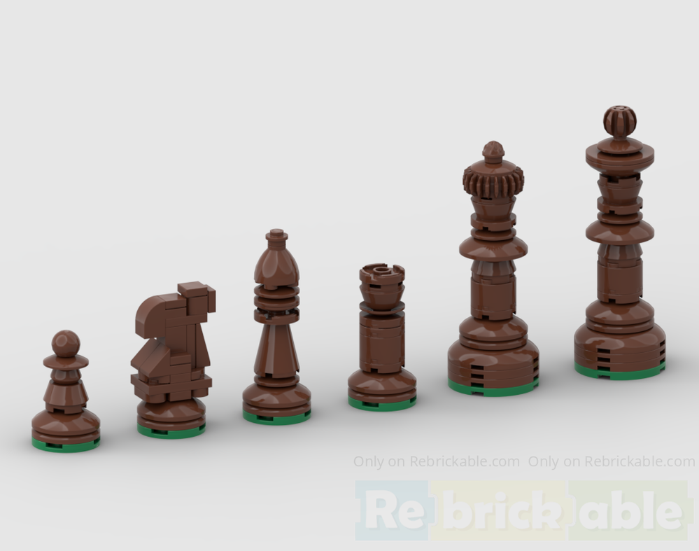 LEGO MOC Life-size Wooden Chess Pieces by toomanybees | Rebrickable ...