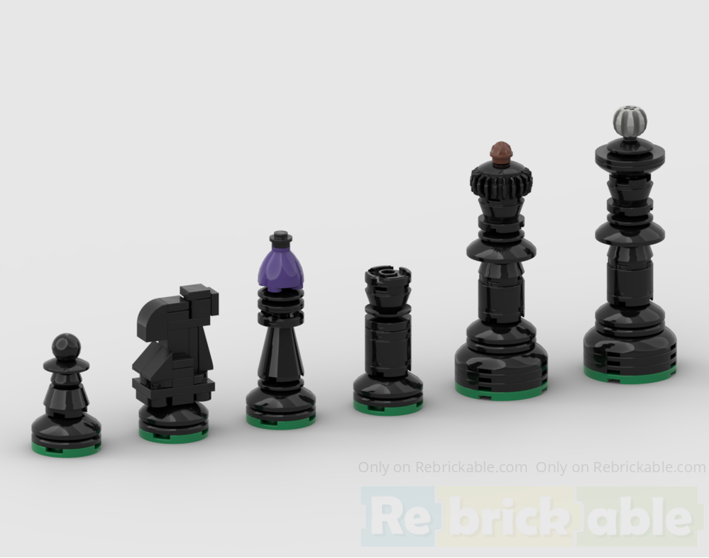 LEGO MOC Life-size Wooden Chess Pieces by toomanybees | Rebrickable ...