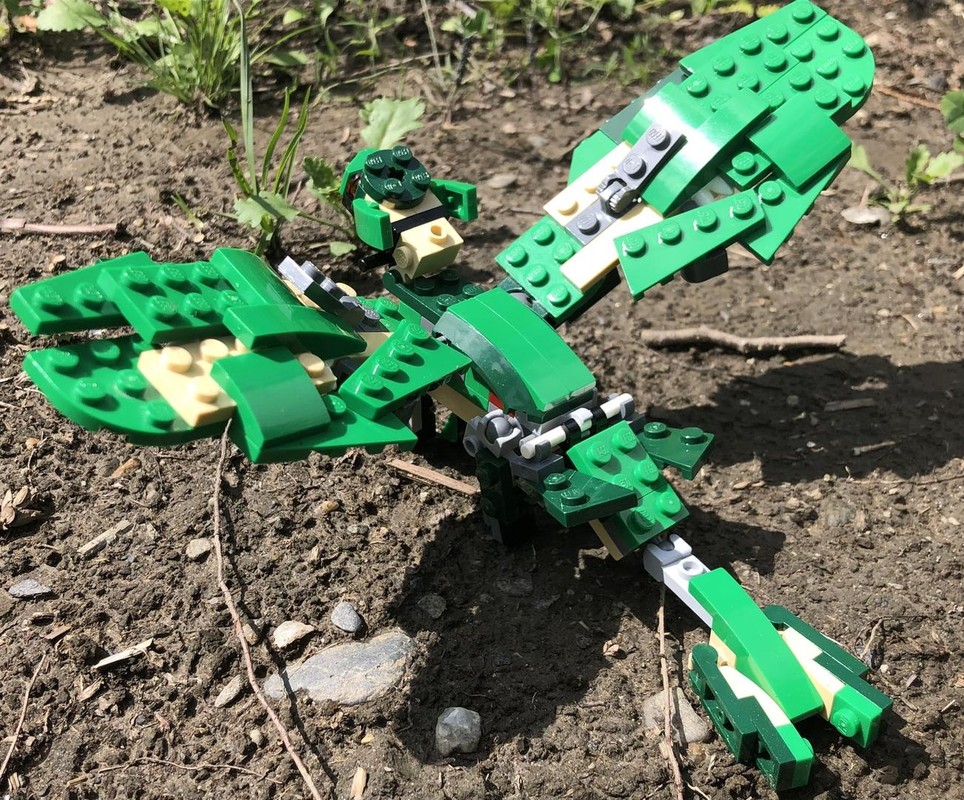 LEGO MOC Green Toothless by ERP | Rebrickable - Build with LEGO