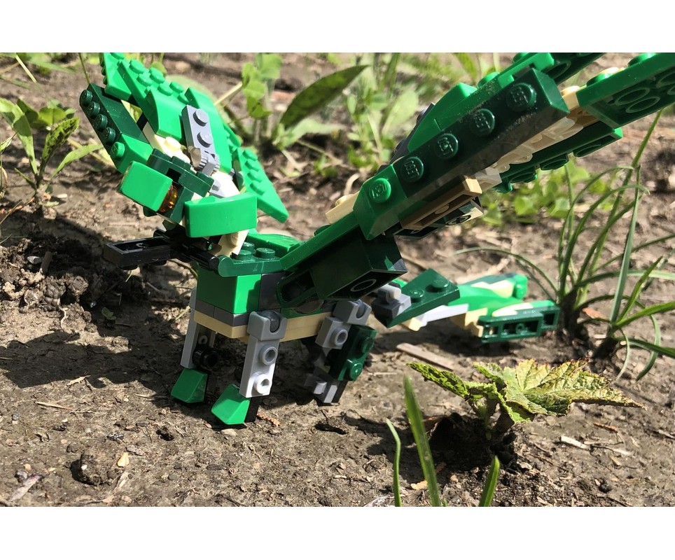 LEGO MOC Green Toothless by ERP | Rebrickable - Build with LEGO