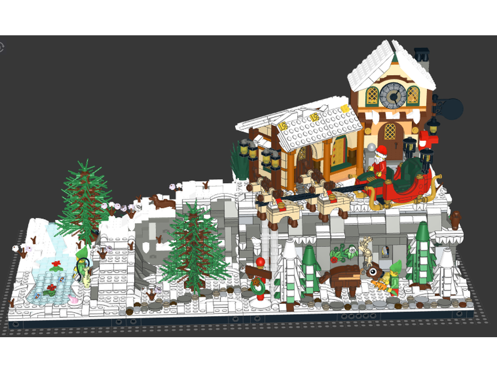 LEGO MOC-228191 Workshop Mountain Climb for Elf Winter Village by ...