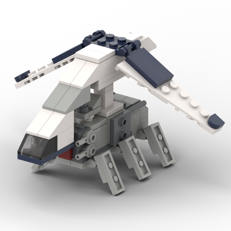 LEGO MOC mini clonewars AT-TE with a dropship by plen213 | Rebrickable ...