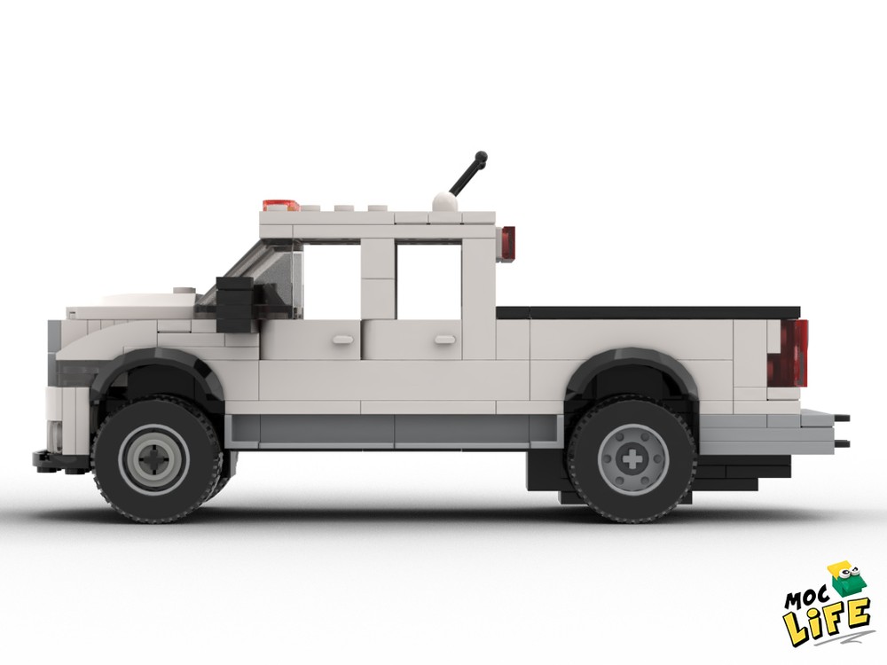 LEGO MOC Ram 3500 quad cab small bed by MocLife | Rebrickable - Build ...