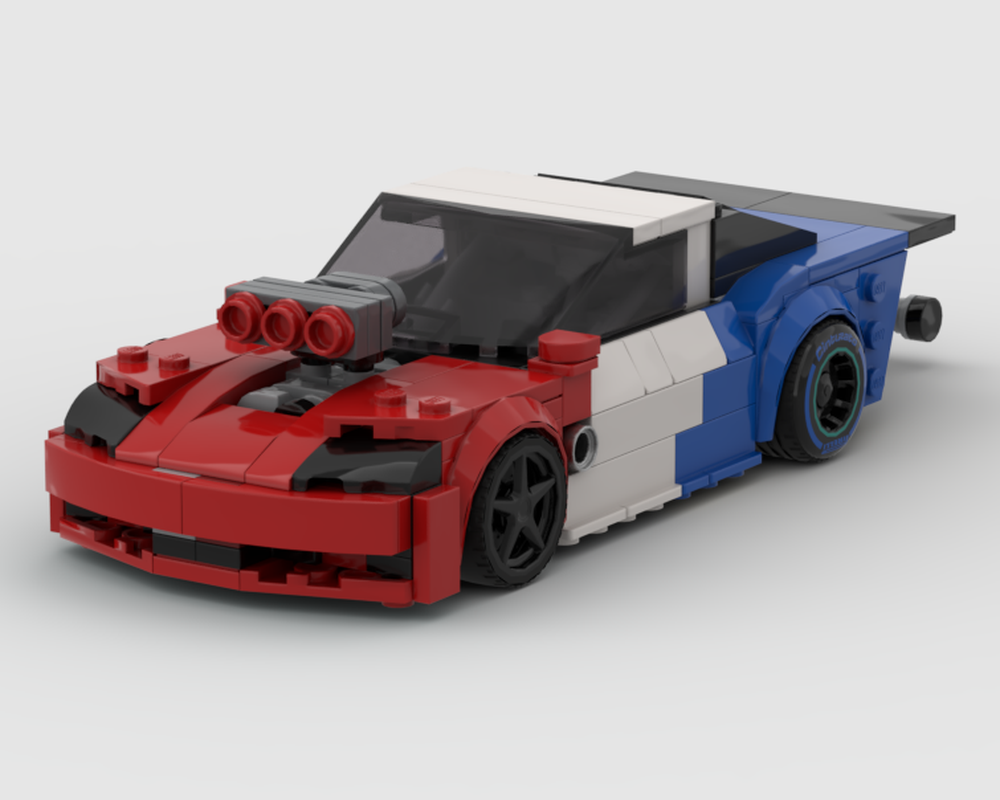 LEGO MOC 2006 Chevrolet C6 Z06 Drag Car by JBBuilds01 | Rebrickable ...