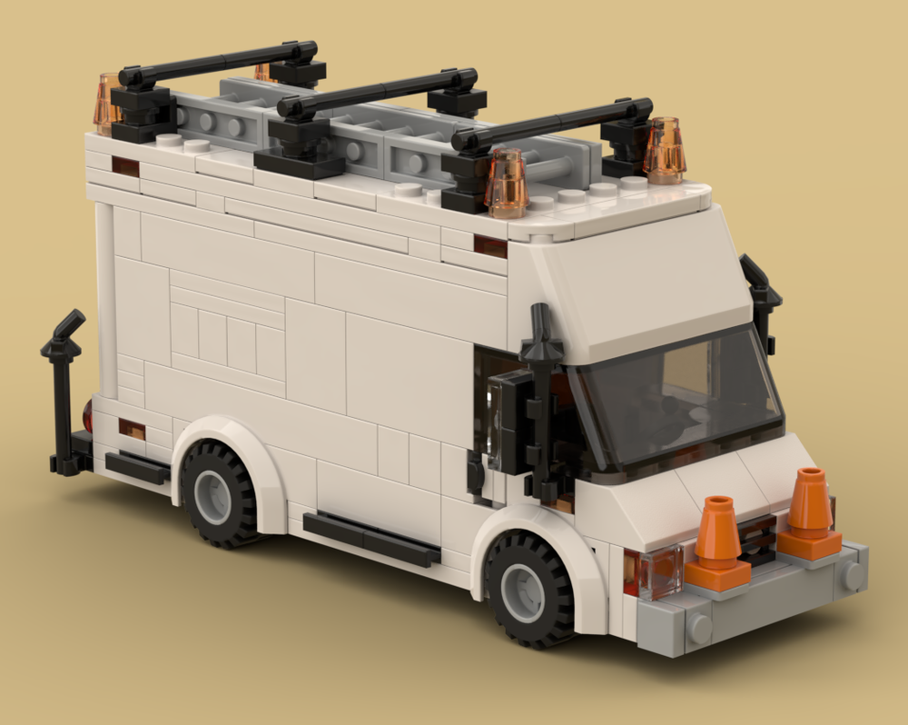 LEGO MOC Box Utility Van by Wacky | Rebrickable - Build with LEGO