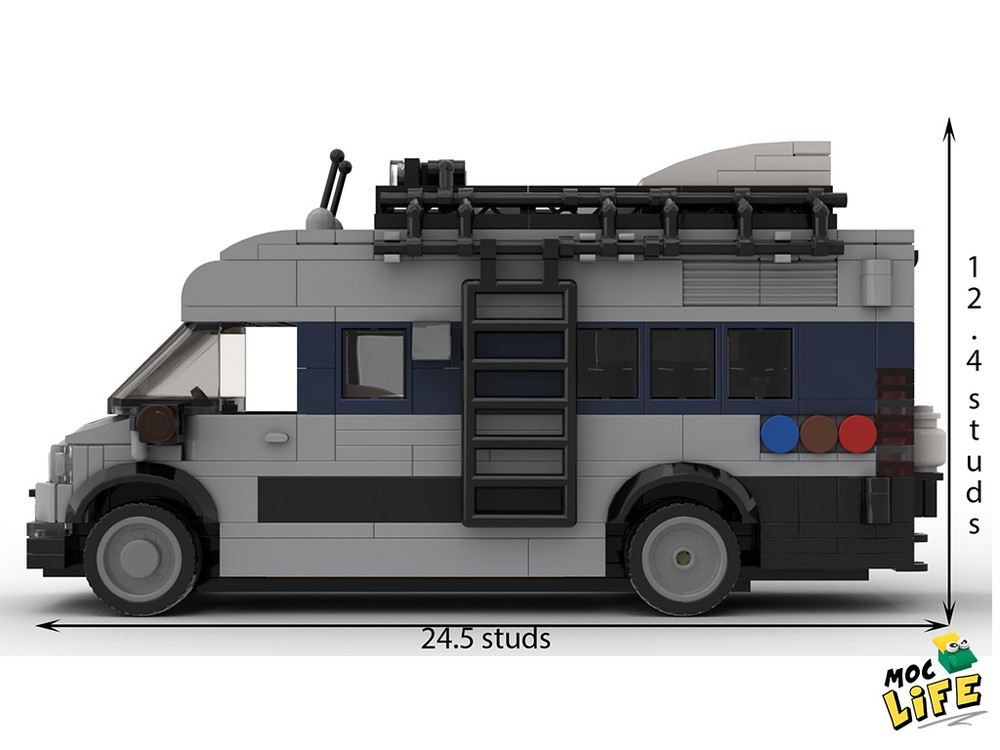 LEGO MOC Iveco Daily camper van by MocLife | Rebrickable - Build with LEGO