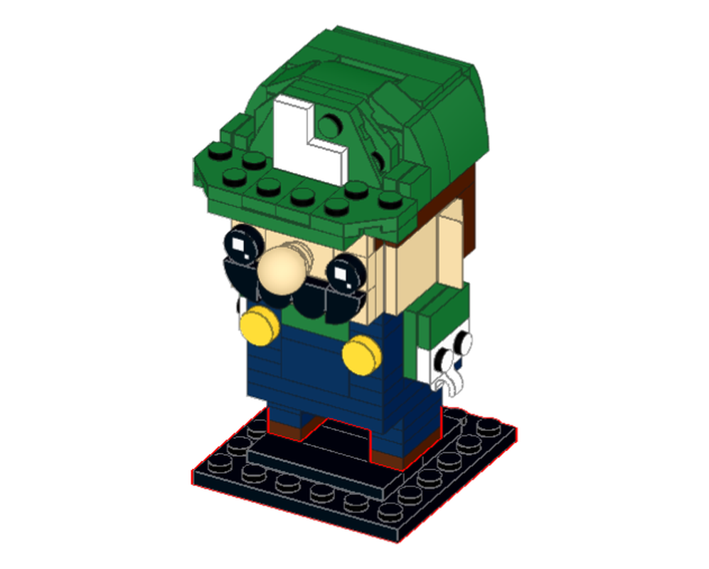LEGO MOC-228268 Luigi Brickheadz by BlessedBricks | Rebrickable - Build ...