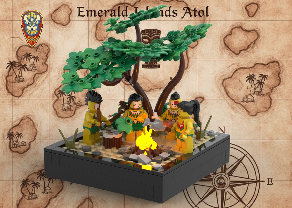 LEGO MOC 🔥 CAMPFIRE GATHERING - Island Dinner Party! 🥁 by ...