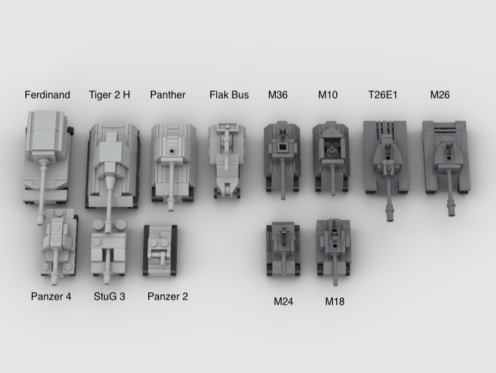 LEGO MOC-228294 Micro Tanks for Micro Brick Battle by Lego Tanker ...