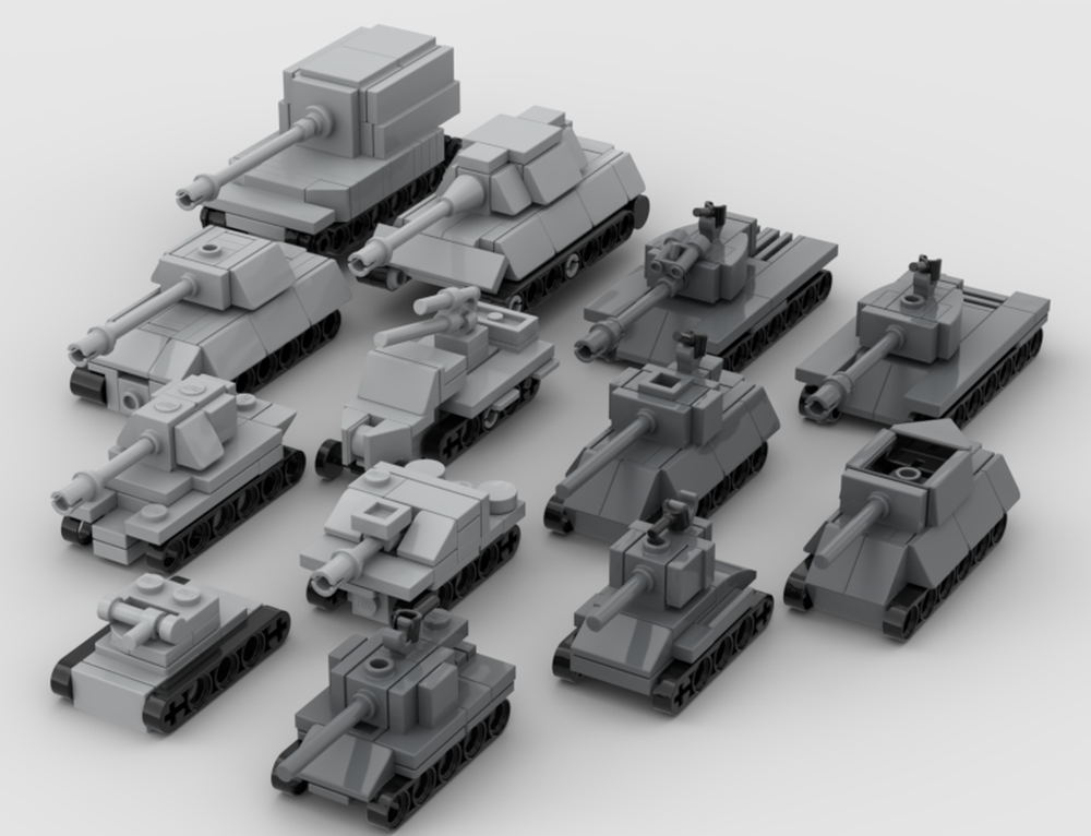 LEGO MOC-228294 Micro Tanks for Micro Brick Battle by Lego Tanker ...