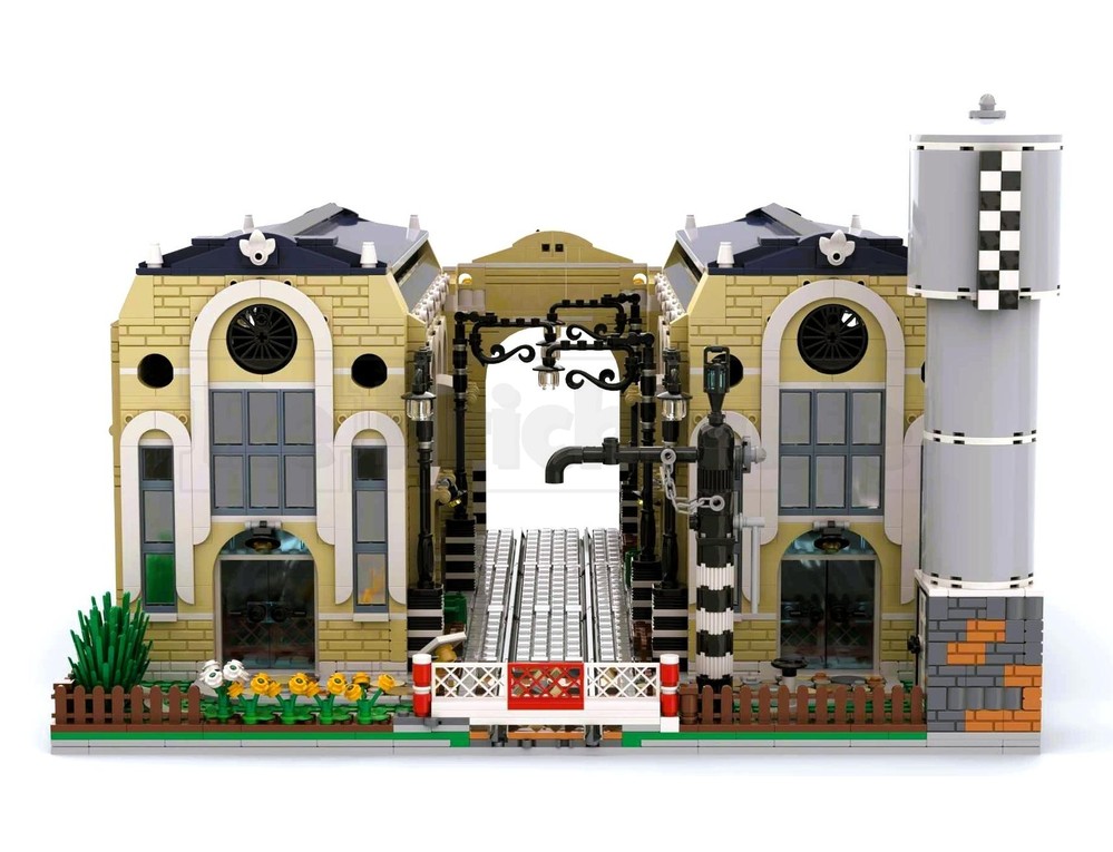 LEGO MOC-228324 Railway Old Depot by Albox82 | Rebrickable - Build with ...