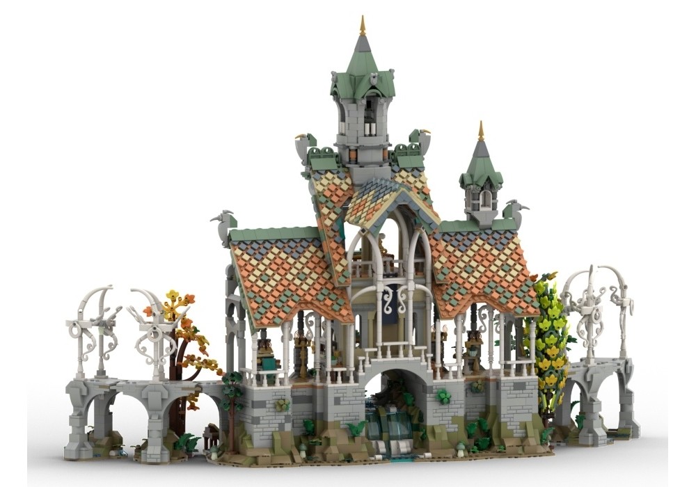 LEGO MOC Rivendell Bridge Add-on by BlackWolfStudio | Rebrickable ...