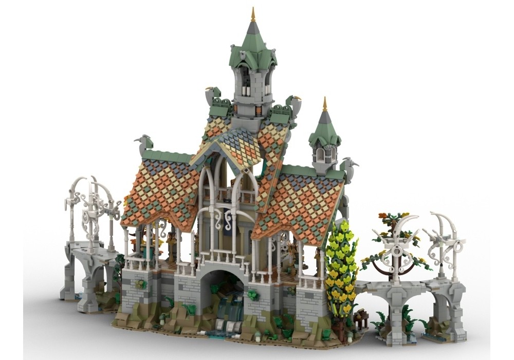 LEGO MOC Rivendell Bridge Add-on by BlackWolfStudio | Rebrickable ...