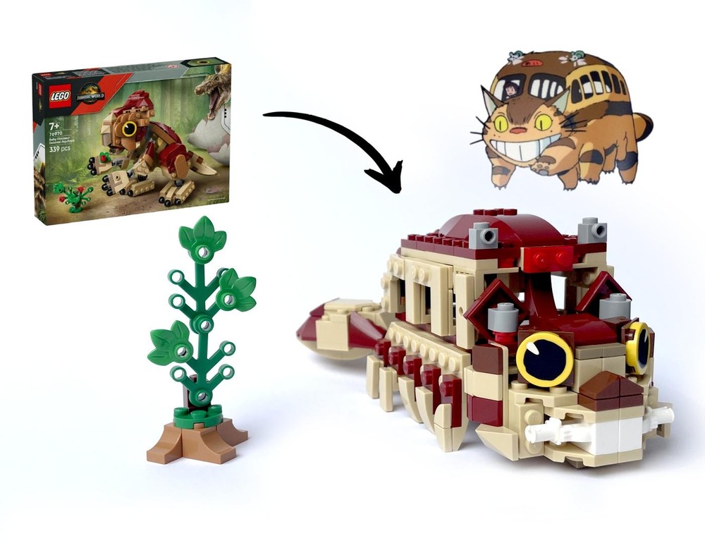 LEGO MOC Catbus - My Neighbor Totoro 76970 Aquilops Jurassic Alt Build ...