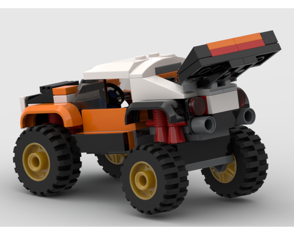 LEGO MOC monster stunt truck by Negative_brick_63 | Rebrickable - Build ...