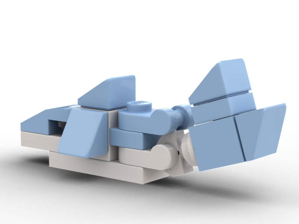 LEGO MOC-228410 Minifig scale Blåhaj by Littlehof5 | Rebrickable ...