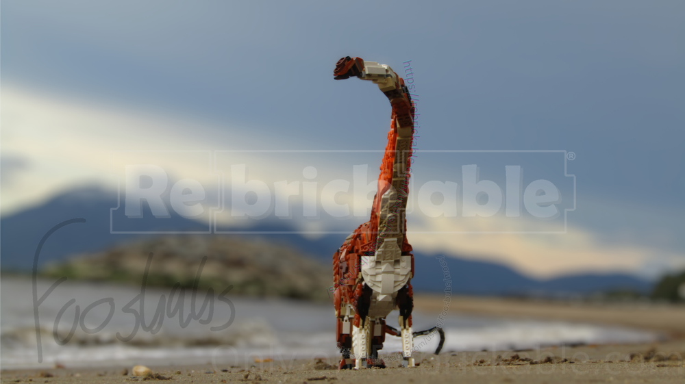 LEGO MOC Barosaurus lentus BYU 9024: 31129 + 31150 + 31154 by Foosbubs ...