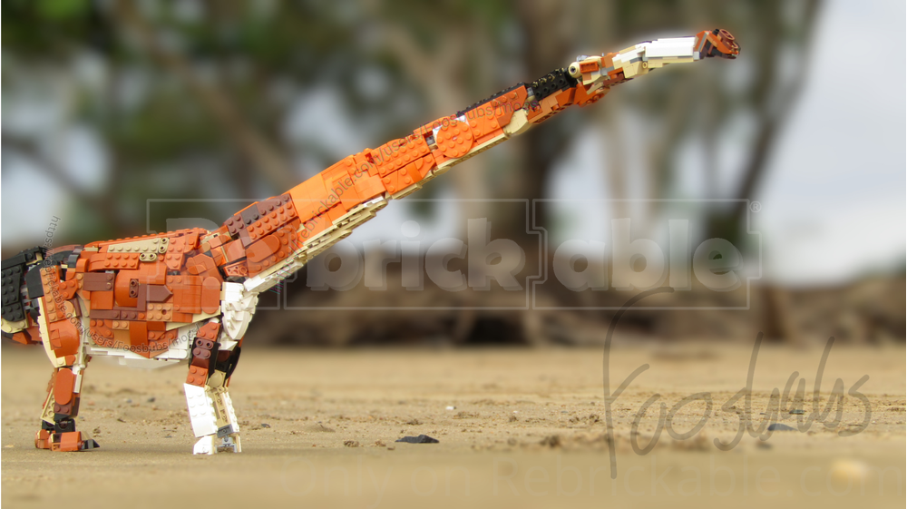 LEGO MOC Barosaurus lentus BYU 9024: 31129 + 31150 + 31154 by Foosbubs ...