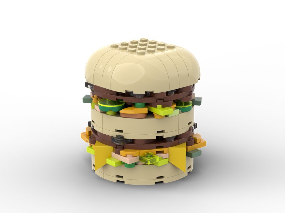 LEGO MOC Large Mac Burger by legobymunzy | Rebrickable - Build with LEGO