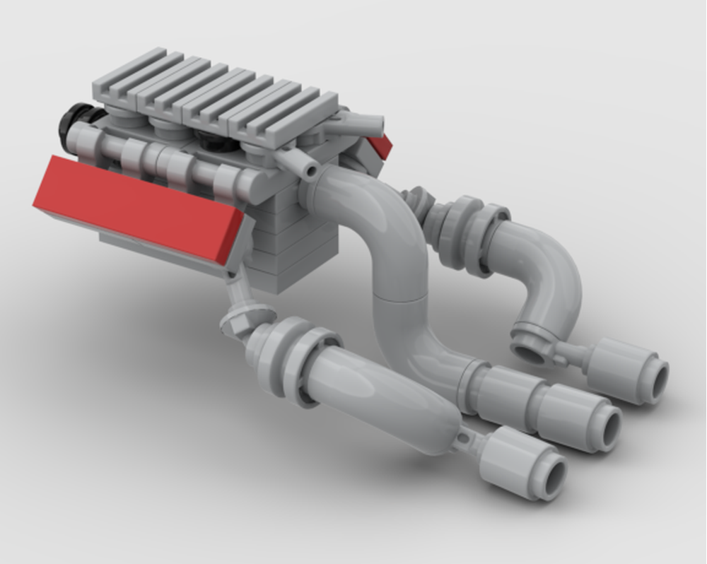 LEGO MOC 2.9L Twin Turbo V8 from Feriri F40 by SRT-8 | Rebrickable ...