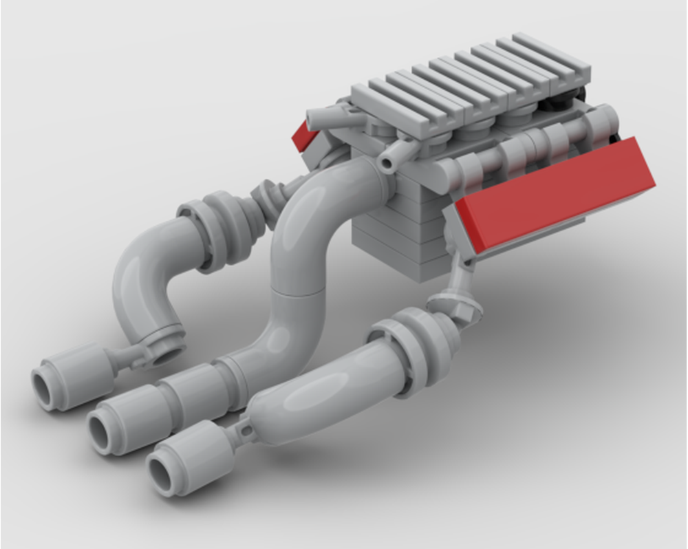 LEGO MOC 2.9L Twin Turbo V8 from Feriri F40 by SRT-8 | Rebrickable ...
