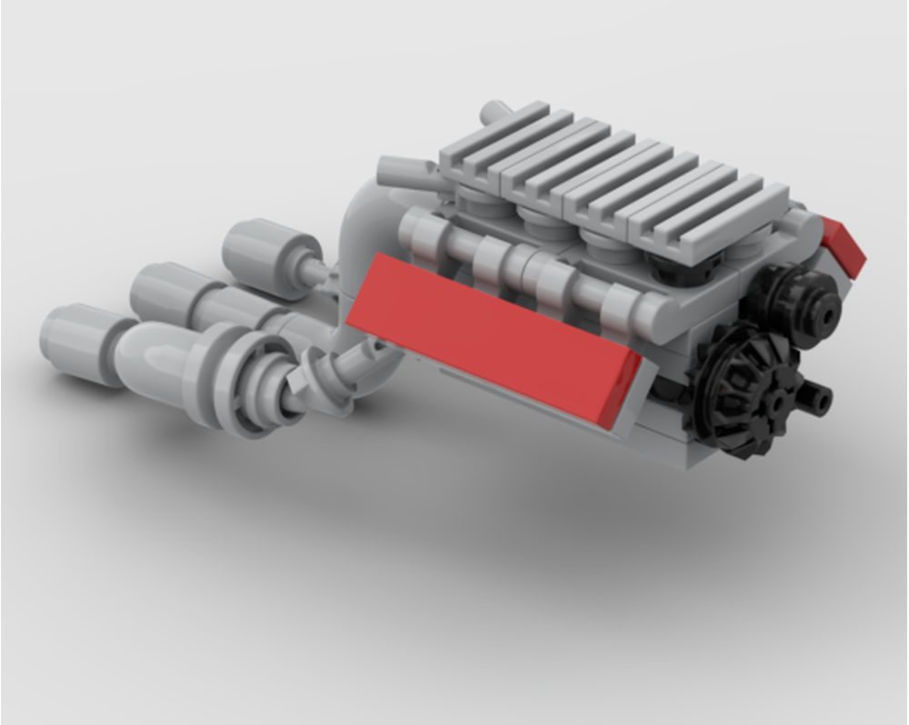 LEGO MOC 2.9L Twin Turbo V8 from Feriri F40 by SRT-8 | Rebrickable ...