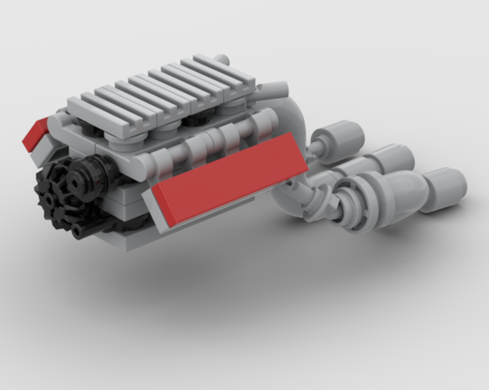 LEGO MOC 2.9L Twin Turbo V8 from Feriri F40 by SRT-8 | Rebrickable ...