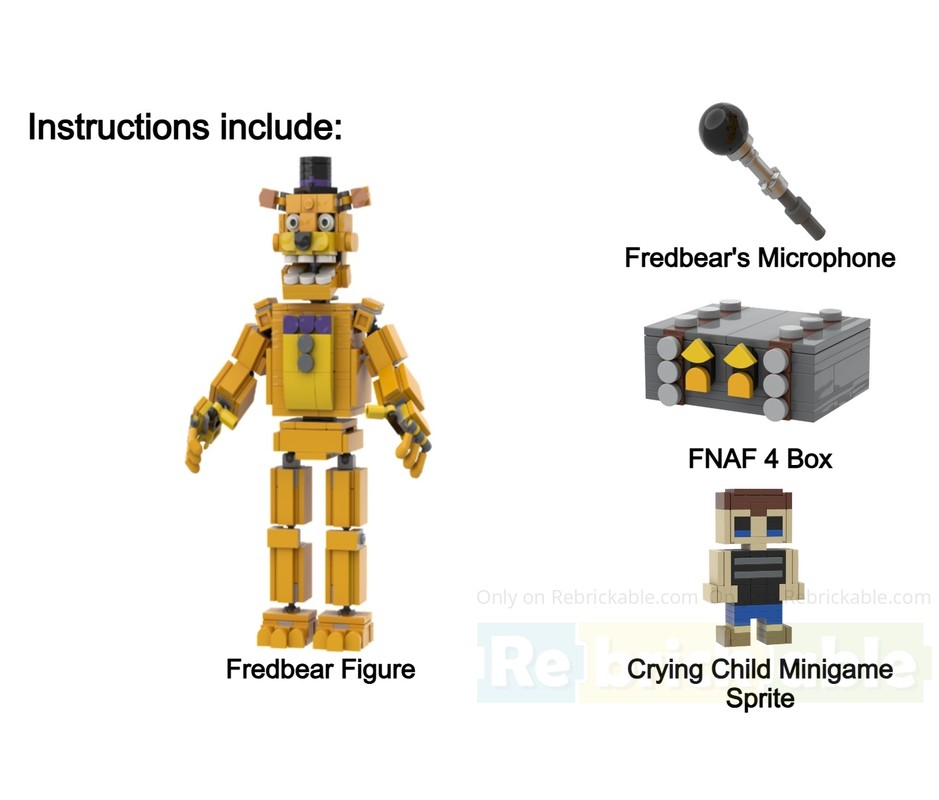 LEGO MOC-228539 Fredbear - Five Nights at Freddy's 4 by 2MyTailfin ...