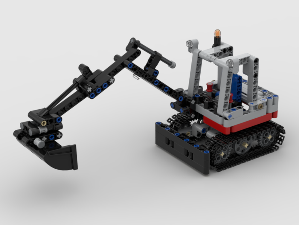 LEGO MOC Mini Excavator Takeuchi by Mr_Wulf | Rebrickable - Build with LEGO