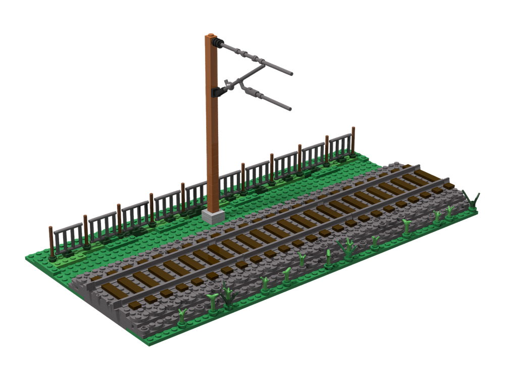 LEGO MOC Simple Landscape With Train Track by Horsecreek | Rebrickable ...
