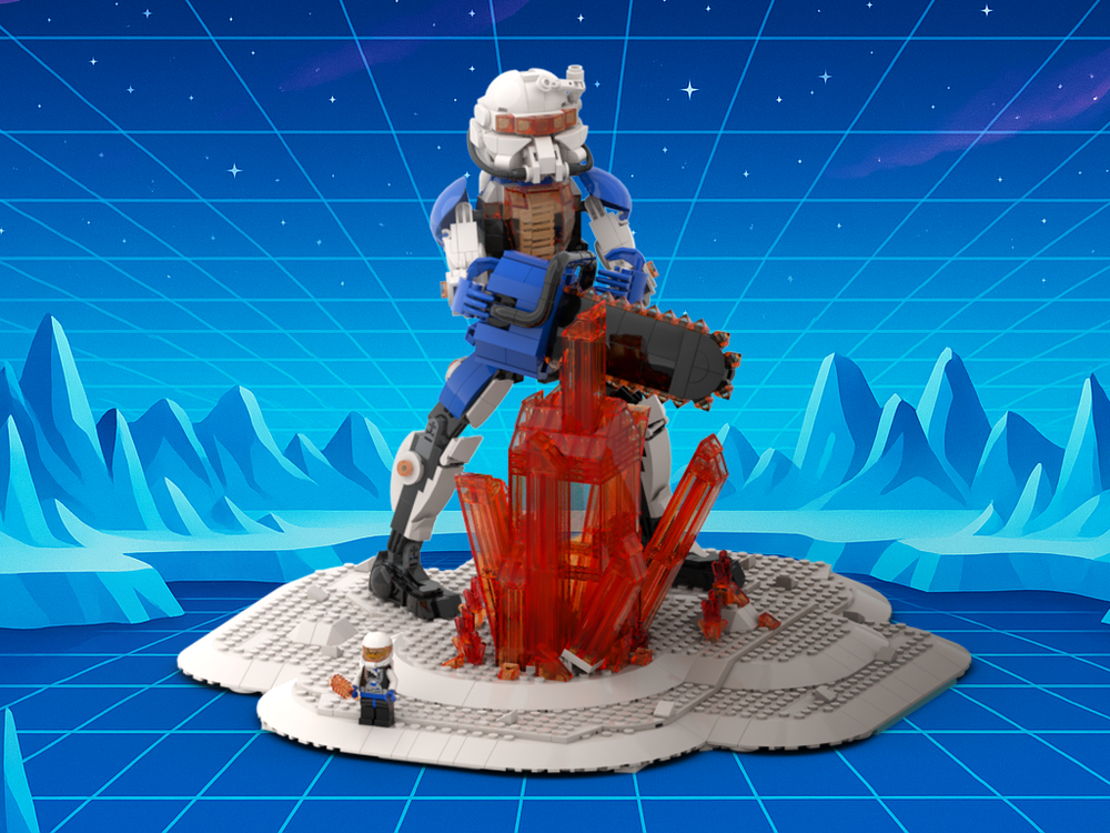 LEGO MOC Ice Planet Action Figure + Display by gabizon | Rebrickable ...
