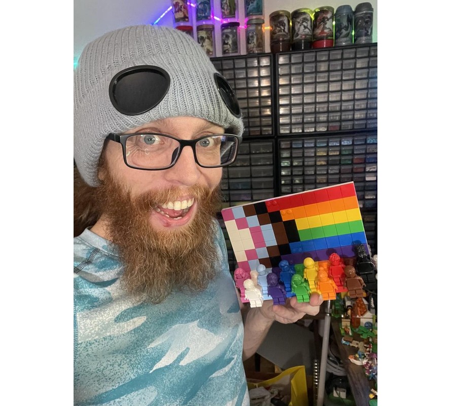 LEGO MOC-228669 Everyone Is Awesome Pride Flag - Minifigure Display by ...