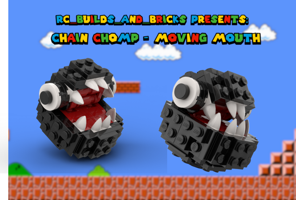 LEGO MOC HINGED SPHERE -- Super Mario -- Chain Chomp by RC_builds_and ...