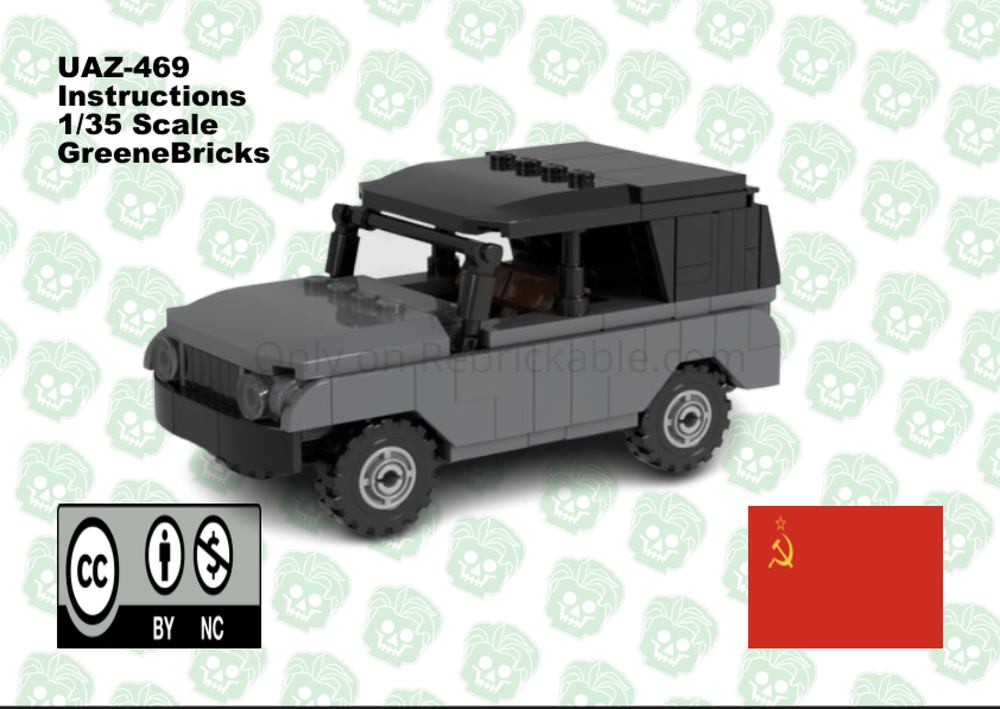 LEGO MOC UAZ-469 by GreeneBricks | Rebrickable - Build with LEGO