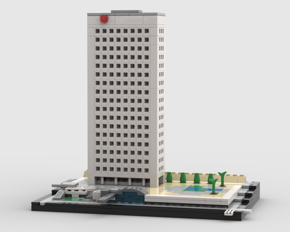 LEGO MOC Union Bank Plaza by Porkbellysenpai | Rebrickable - Build with ...