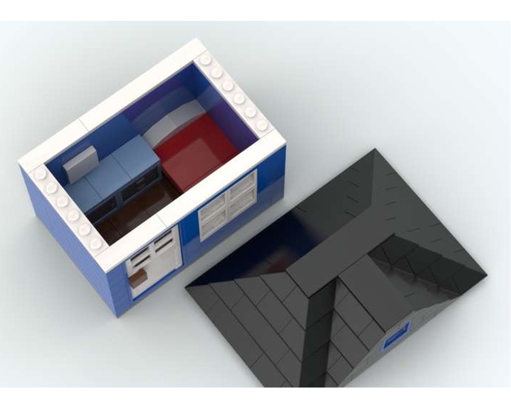 LEGO MOC Blue House + Interior (MOC) by WAI Bricks | Rebrickable ...
