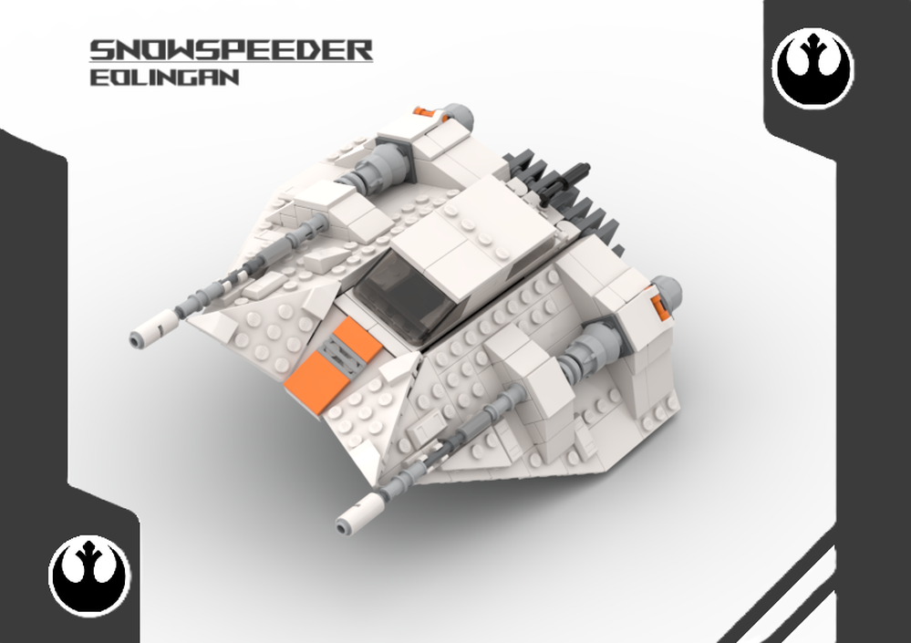 LEGO MOC Snowspeeder, T-47 Airspeeder by Eolingan | Rebrickable - Build ...