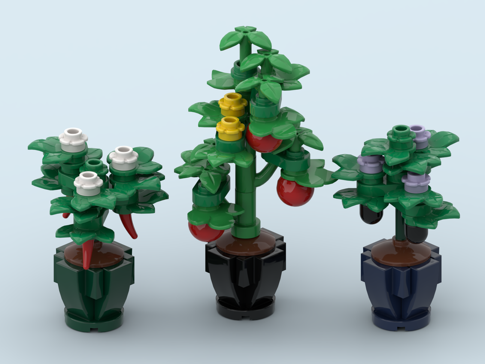 LEGO MOC-228822 Potted Nightshades by NicholasBrickolas | Rebrickable ...