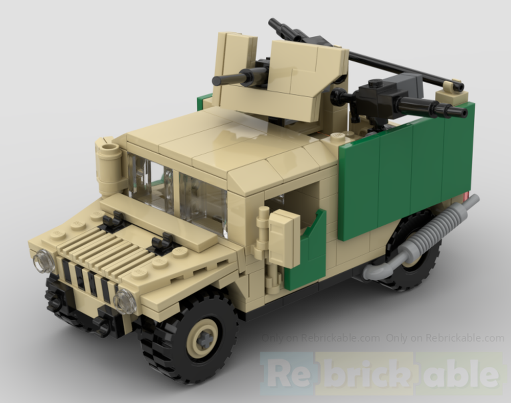 LEGO MOC HMMWV Modified Gun Truck by HMMWVmocs | Rebrickable - Build ...