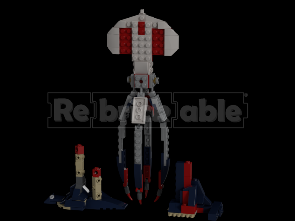 LEGO MOC-228863 Heidi the Ghost Squid/Bigfin Squid (magnappina) by ...