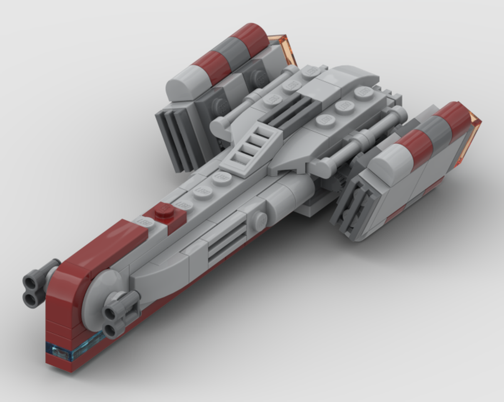 LEGO MOC Foray-class Blockade Runner (Mini Scale) by Tomreese130 | Rebrickable - Build with LEGO