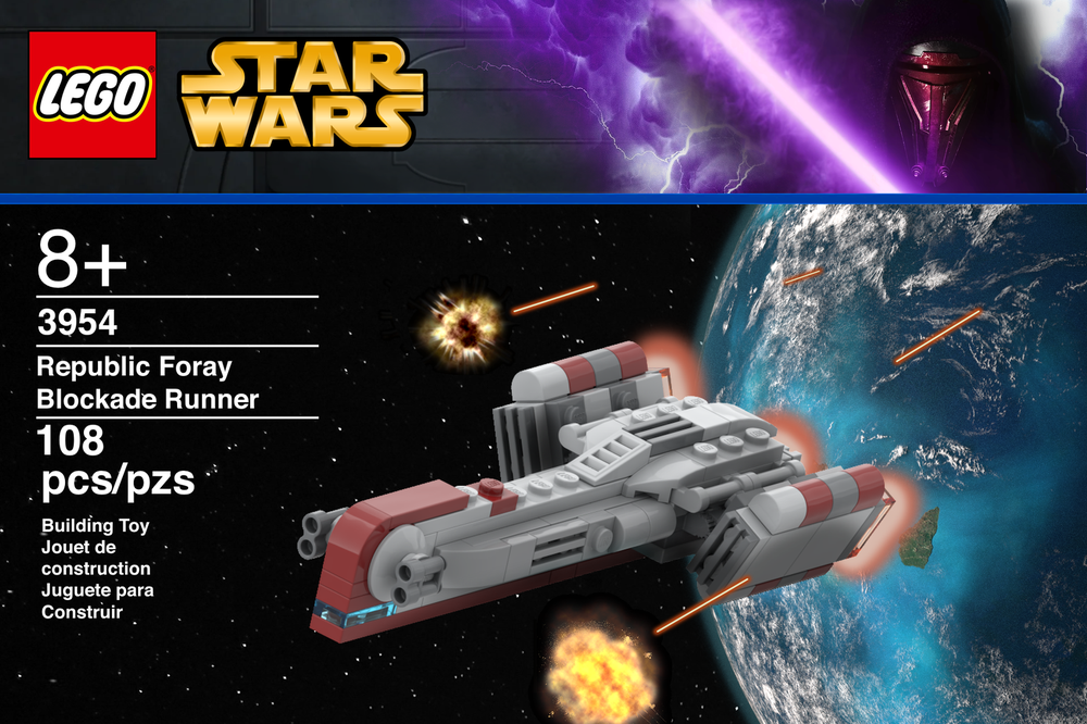LEGO MOC Foray-class Blockade Runner (Mini Scale) - KOTOR by ...